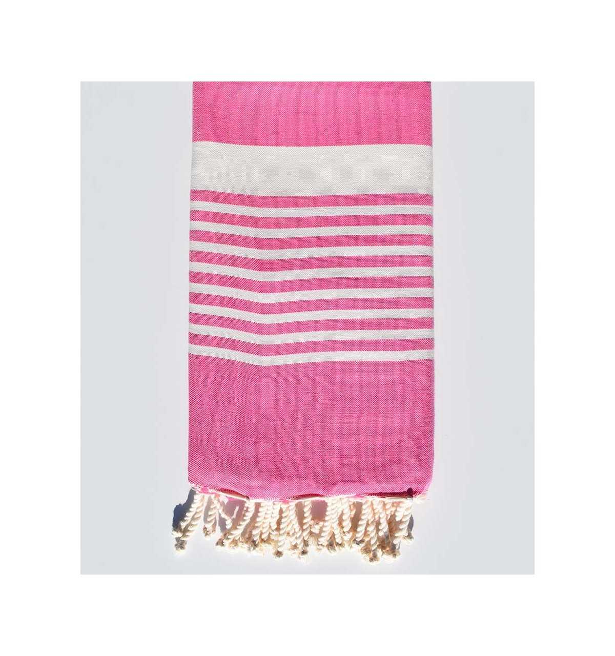 Telo mare arturo rosa confetto - FOUTA TUNISIA