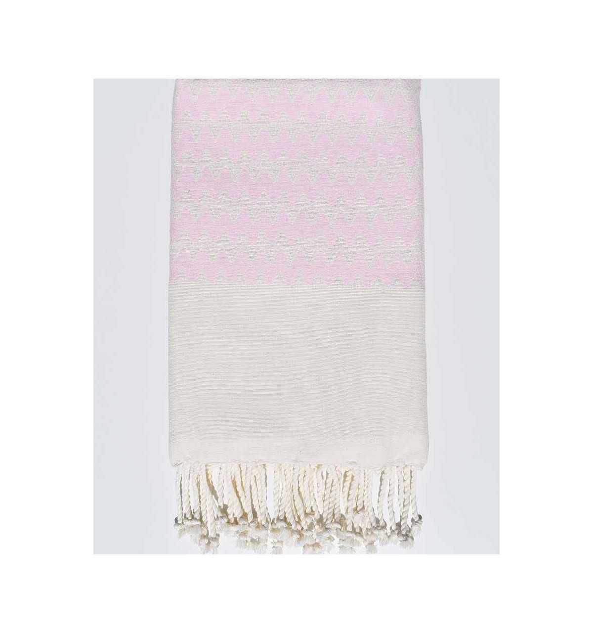 telo mare a zig-zag rosa zuccherata